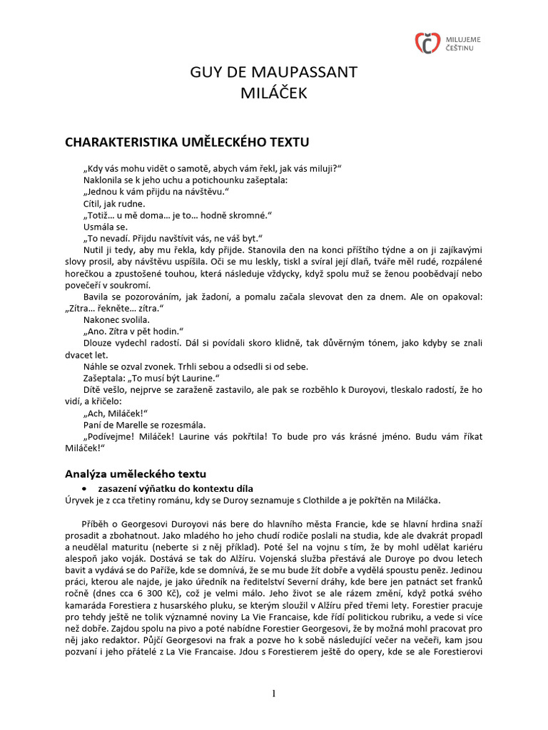 Guy_de_Maupassant_Milacek | PDF