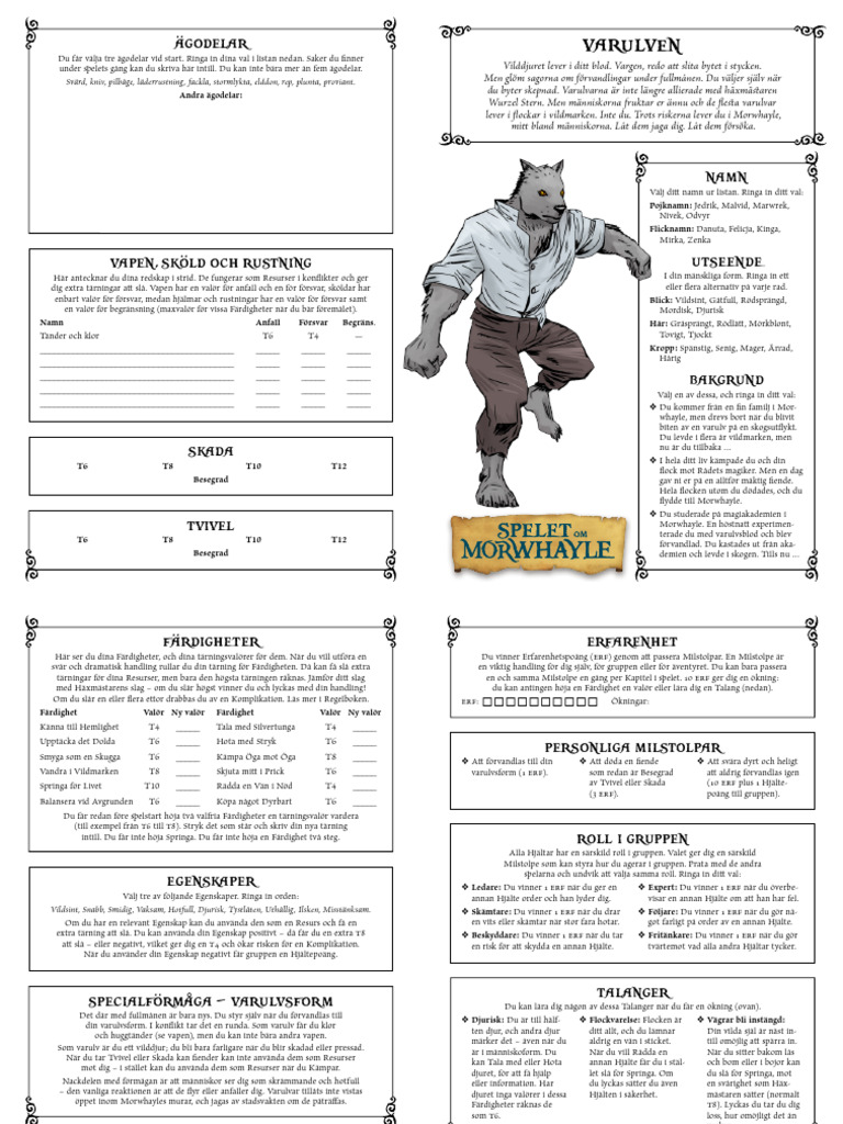 Hjalteblad Varulven | PDF