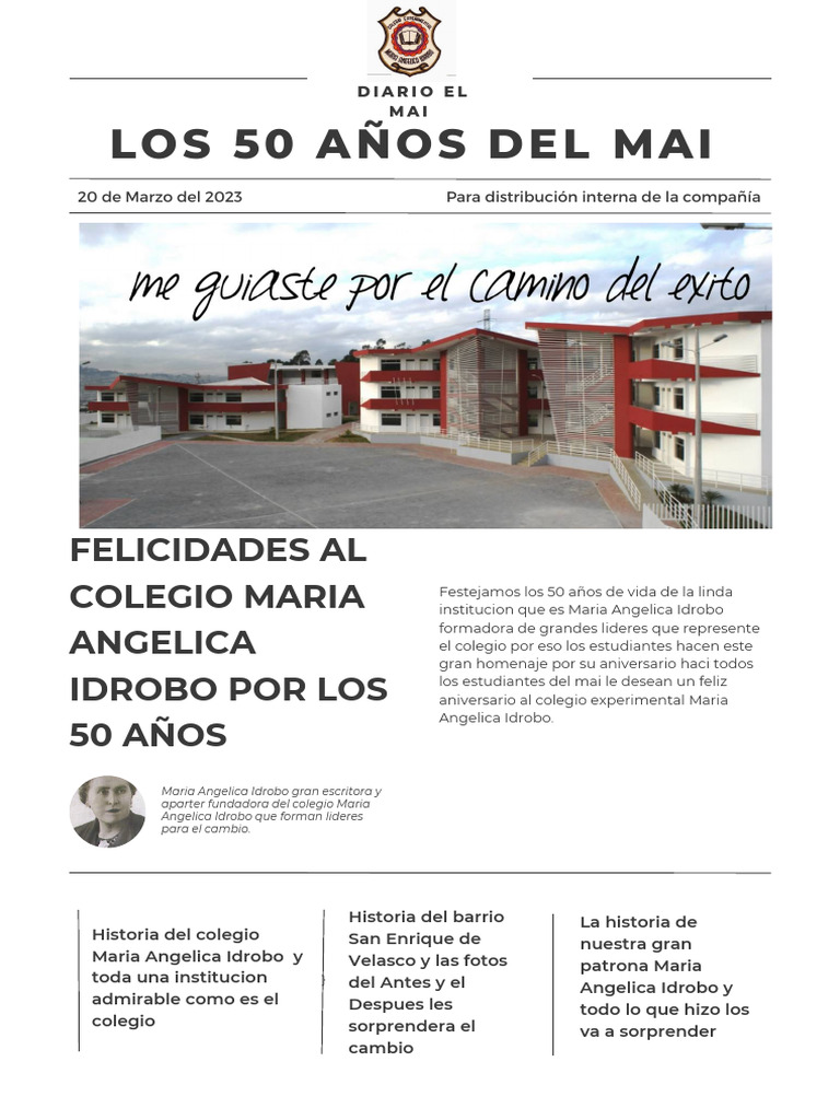 Documento A4 Hoja Informativa Página de Artículo Portada de Periódico ...