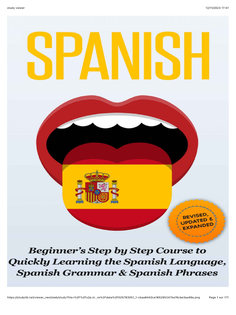 SPANISH- Revised, Expanded & Updated - Beginner’s Step by Step Course ...