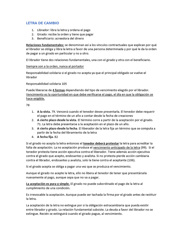 Mini Resumen Parcial 1 | PDF | Pagaré | Cheque