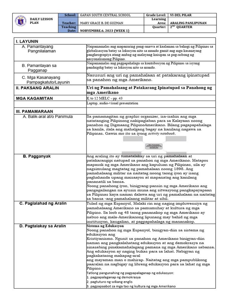 DLP Apan Q2 WK1 D1 | PDF