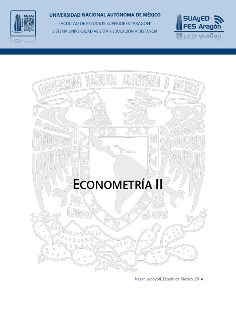 Presentaci+ N Econometr+¡a II | PDF | Aprendizaje | Econometría