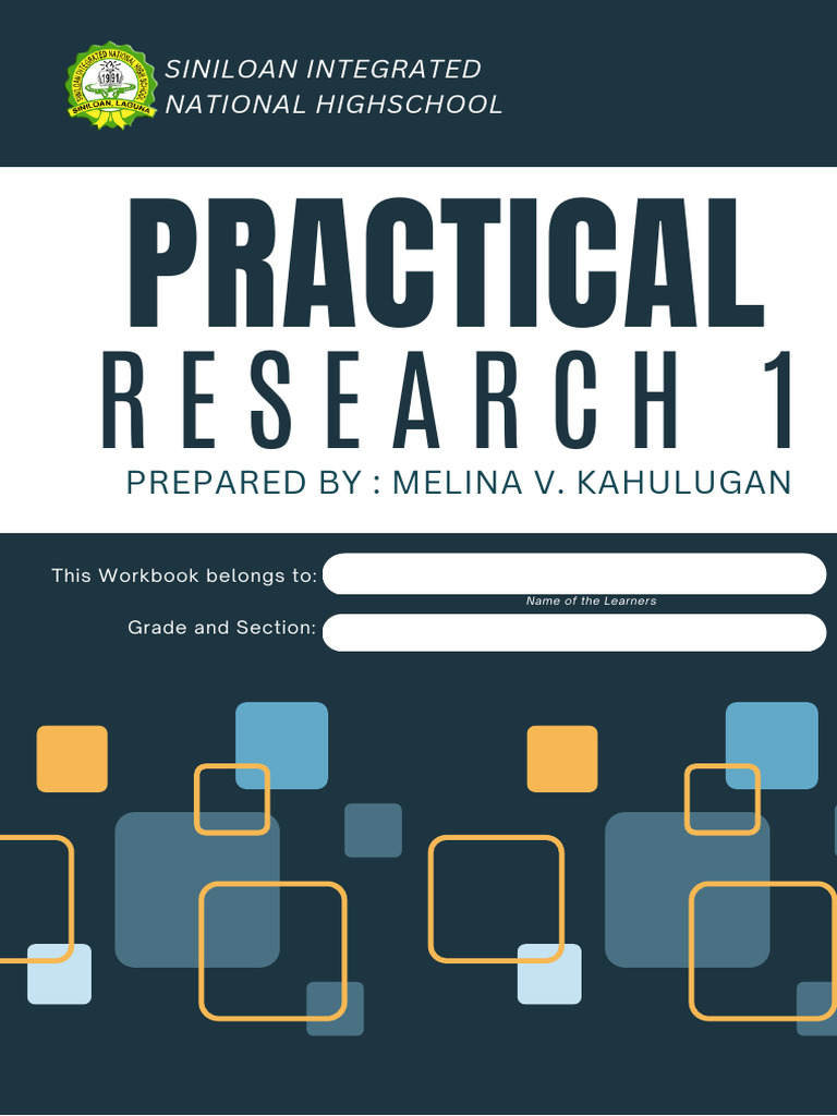 Practical Research 1 Workbook Student | PDF | Inquiry Based Learning ...
