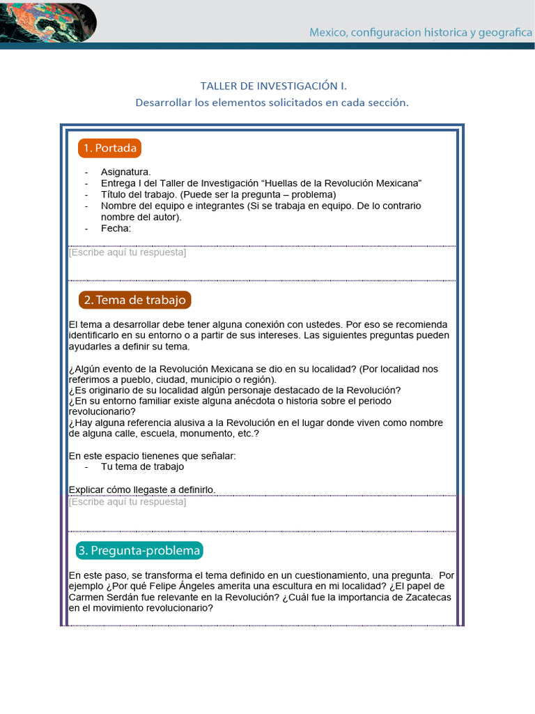Taller: Huellas de la Revolución Mexicana | PDF
