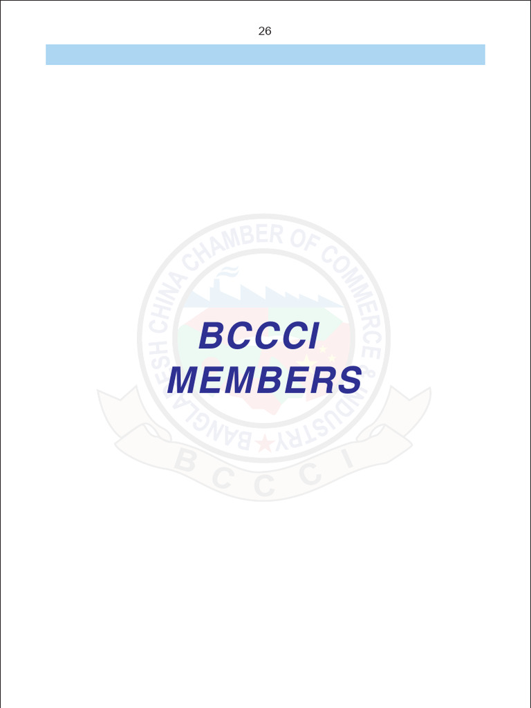 BCCCI Members | PDF | Dhaka | World Politics