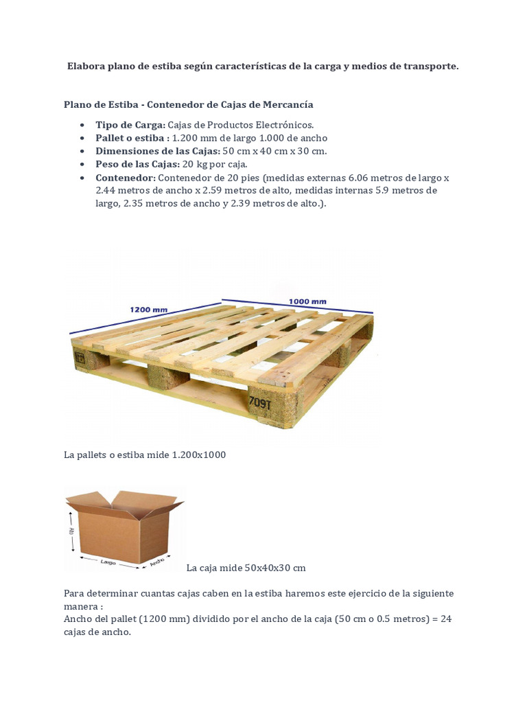 Elabora Plano de Estiba Según Características de La Carga y | PDF ...