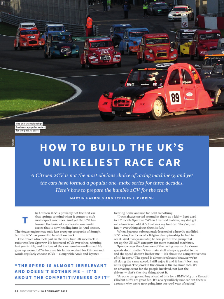 How To Build The UK's Unlikeliest Race Car | PDF | Vehicle Technology ...