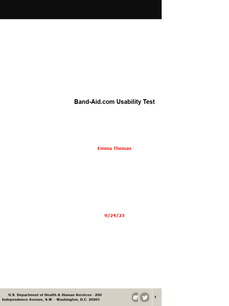 Usability Report Full - Emma Thomas | PDF | Usability | Computing