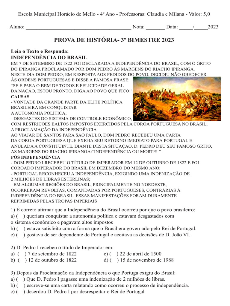 Historia 4 Ano | PDF