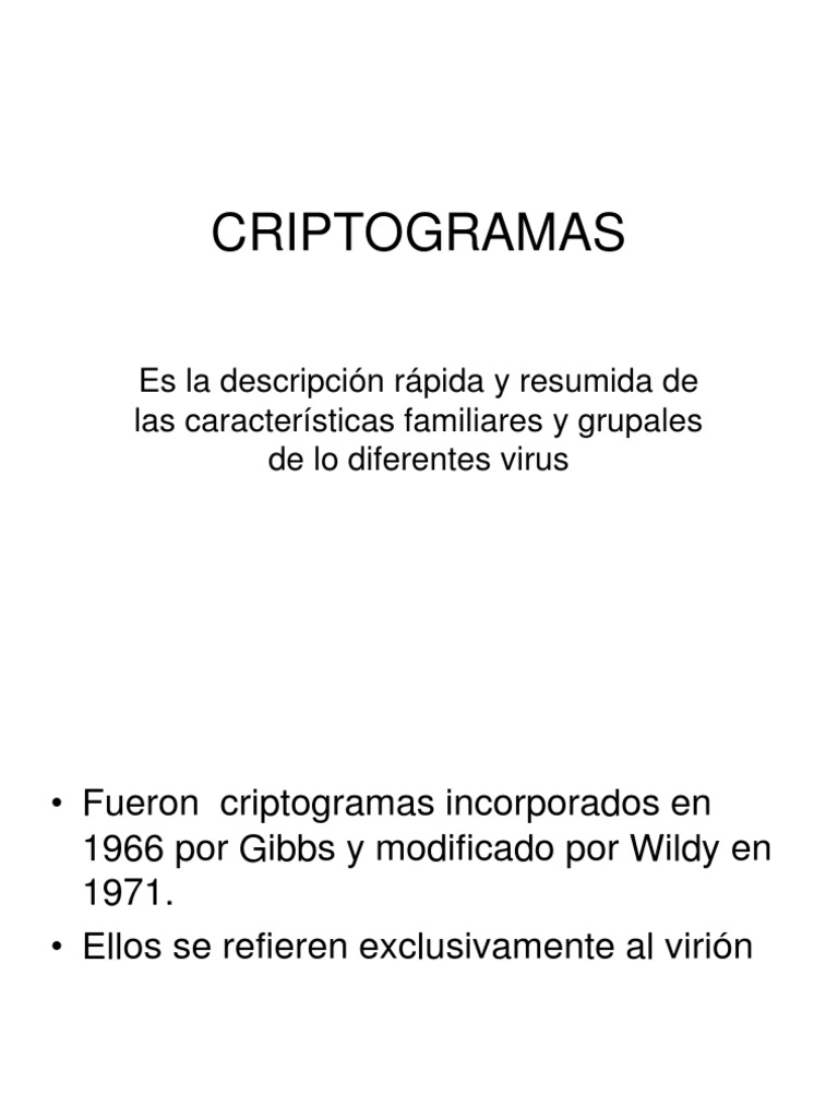 CRIPTOGRAMAS | Ciencias de la tierra y de la vida | Ciencias de la vida