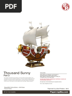 Thousand Sunny Papercraft Model Guide | PDF | Home & Garden