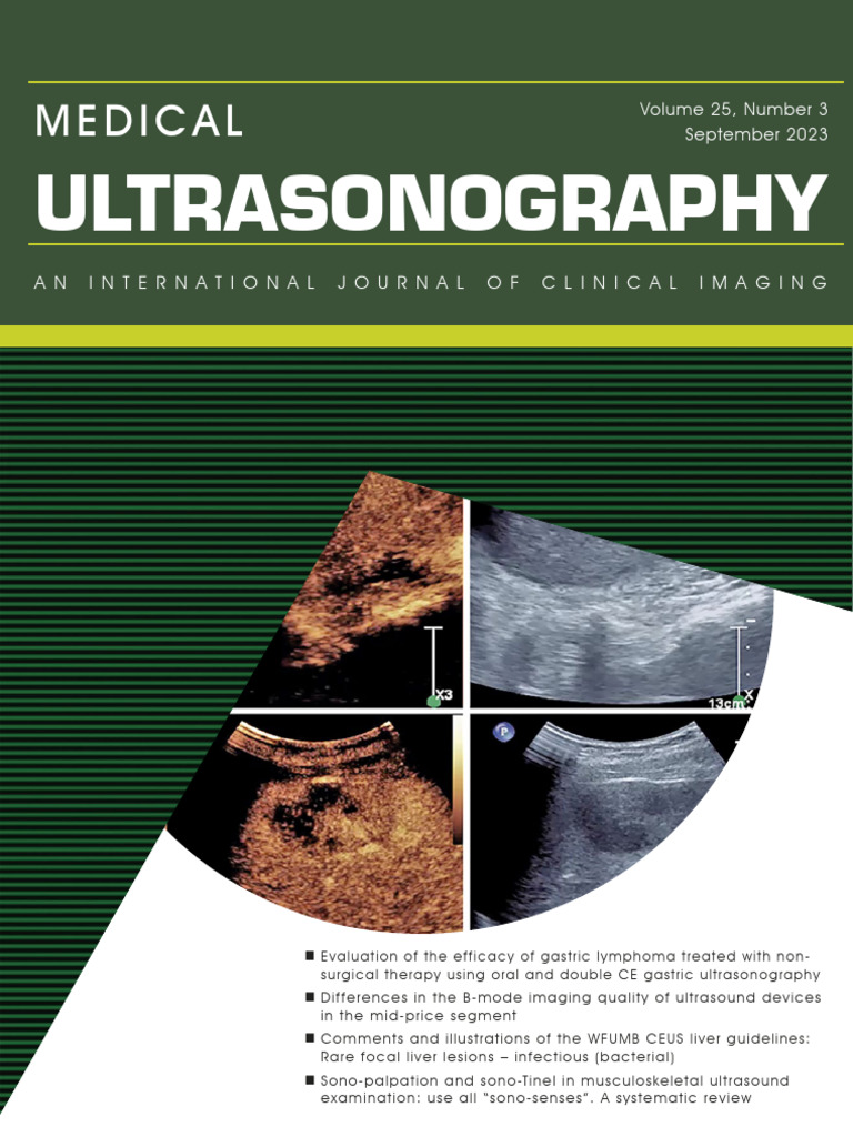Medical ultrasonography journal 3/2023 | PDF | Medical Ultrasound ...