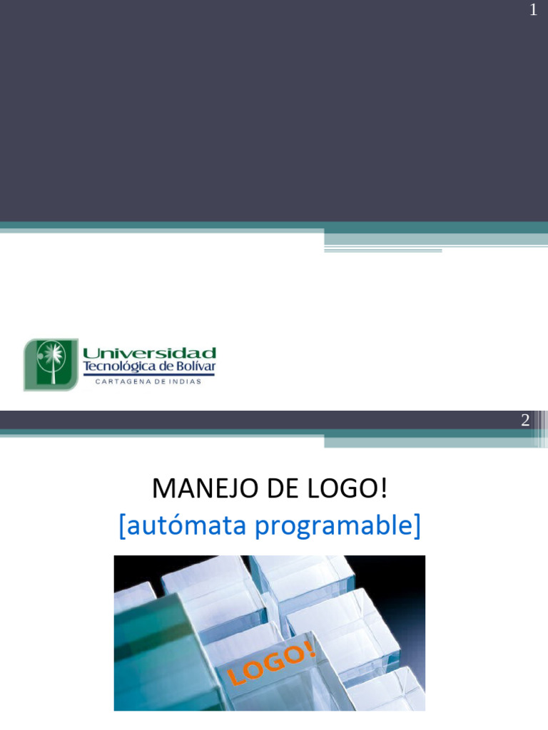 Manejo PLC Logo Siemens | PDF | Relé | Electricidad