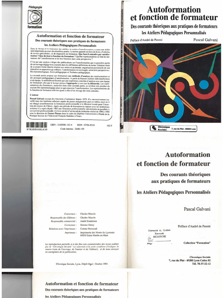 Autoformation Et Fonction de Formateur | PDF