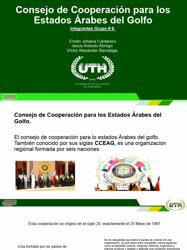 Grupo #6 - Consejo de Cooporacion para Los Estados Arabes Del Golfo ...