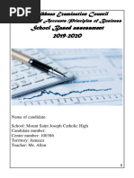 PE SBA Guidelines for Students | PDF | Human Communication