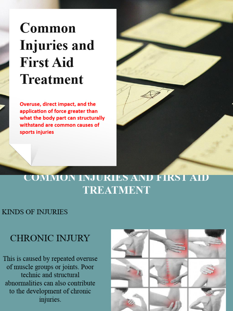 Common Injuries and First Aid Treatment | PDF | Injury | Knee