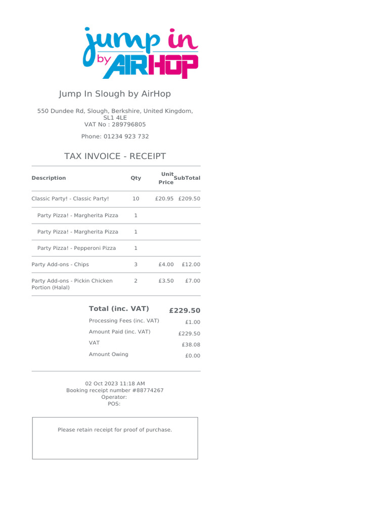 Jump in Slough by Airhop | PDF