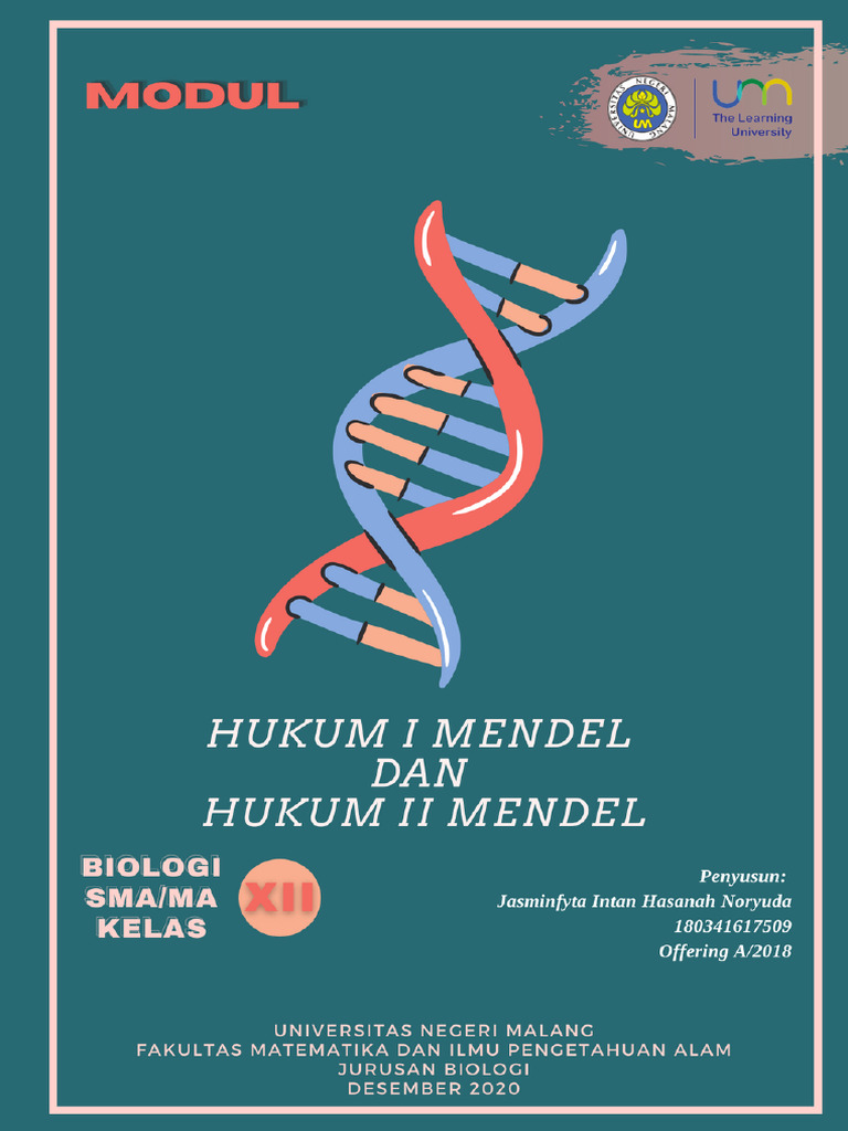 Modul Biologi Hukum Mendel Kelas XII | PDF
