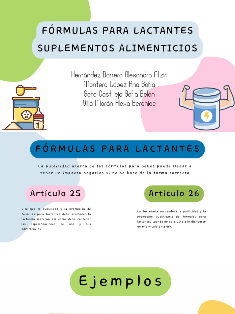 Fórmulas para Lactantes Suplementos Alimenticios - 20231024 - 184145 ...