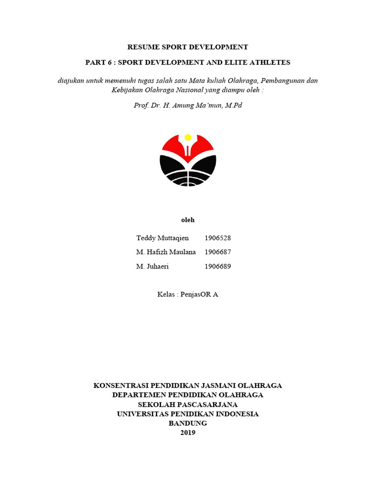 Resume Sport Development | PDF