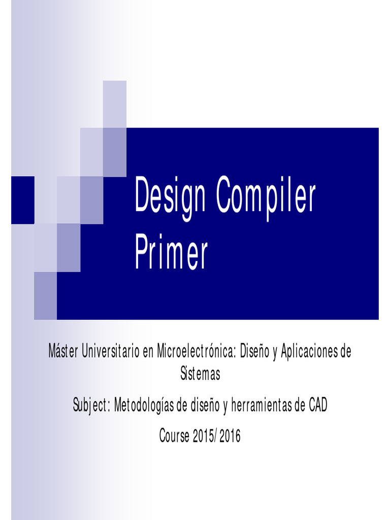 Tema 4 Synopsys Primer Ejemplo | PDF | Hardware Description Language ... Tema 4 Synopsys Primer Ejemplo | PDF | Hardware Description Language ...