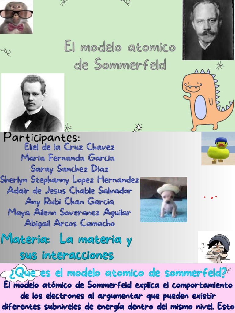 Modelo Atómico de Sommerfeld Explicado | PDF