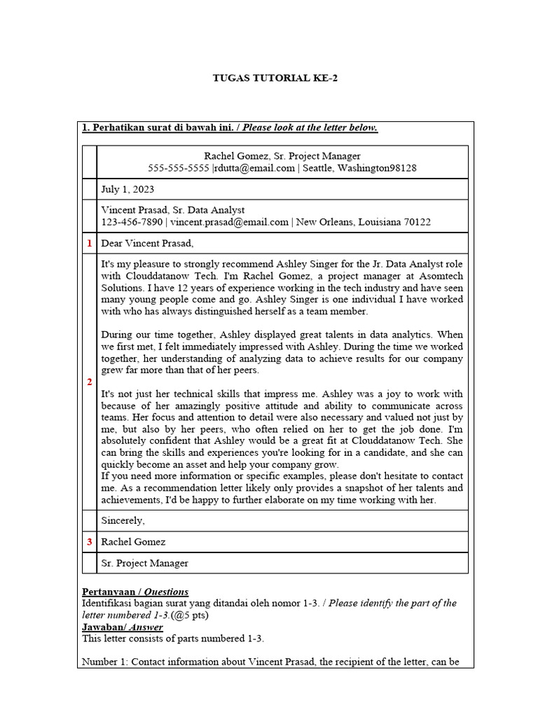 TUGAS TUTORIAL 2 Bahasa Inggris | Download Free PDF | Data Analysis | Cognition