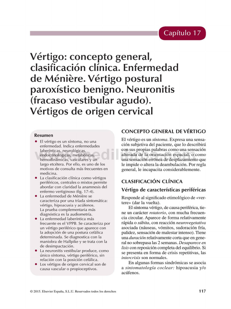 VERTIGO | PDF | Vértigo | Oído