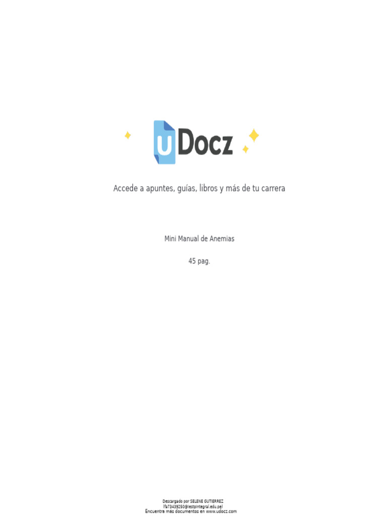 Mini Manual de Anemi 131947 Downloadable 645650 | PDF | Anemia | Vitamina B12