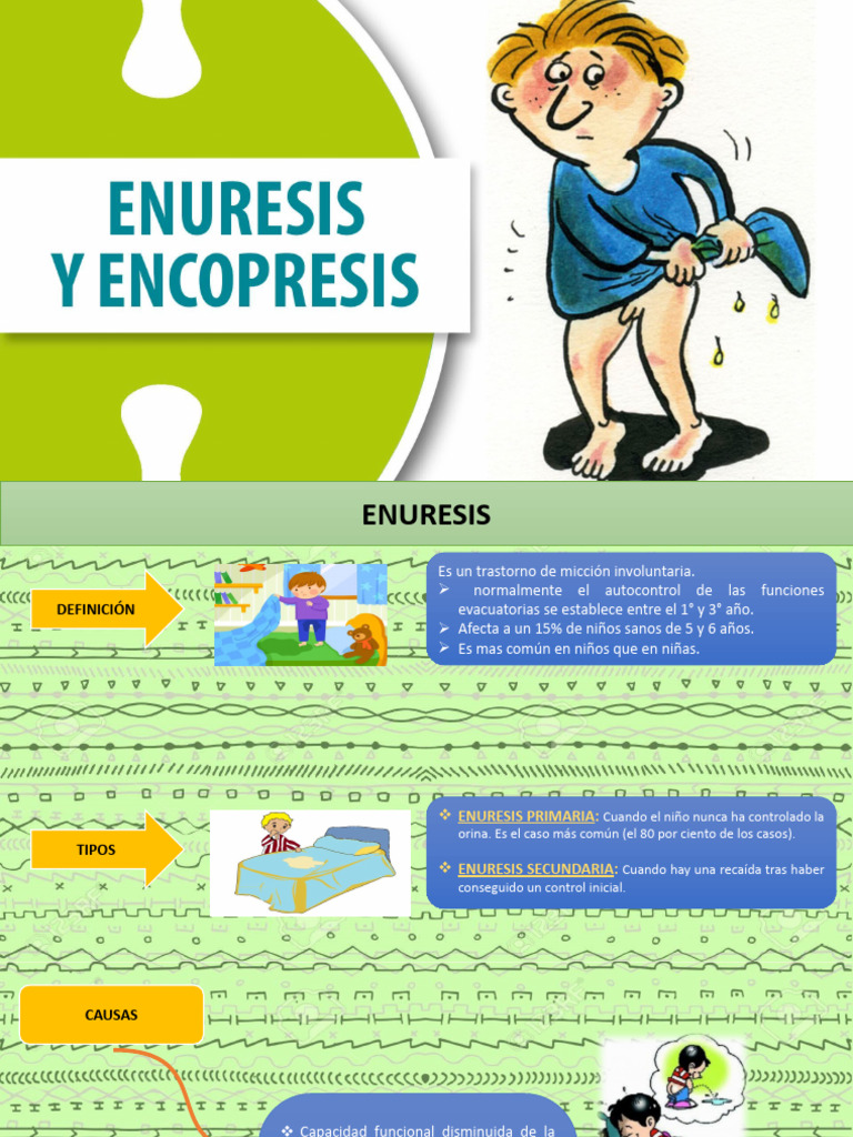 Enuresis y Encopresis Exposicion | PDF | Orina nocturna al dormir ...
