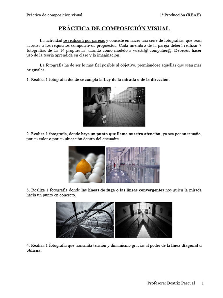 Práctica Composición Visual (Reae) | PDF