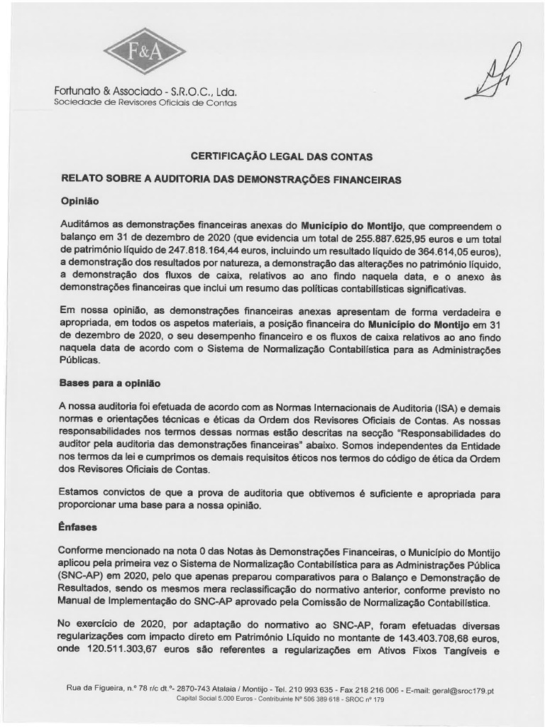 Certificacao Legal de Contas | Download grátis PDF | Contabilidade ...