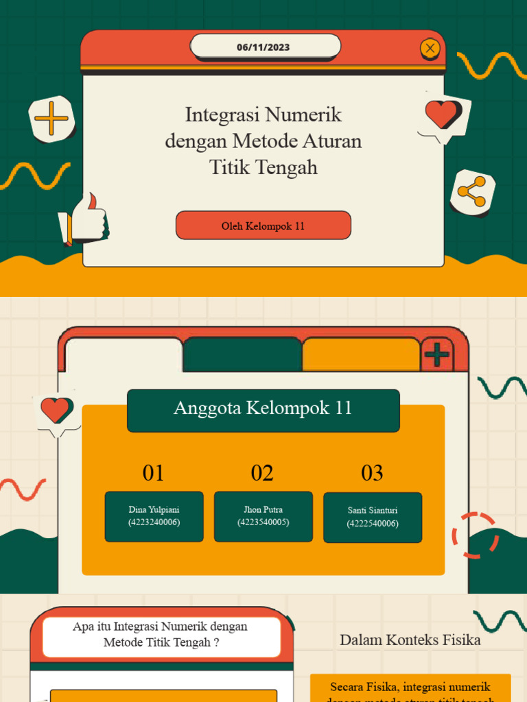 Kelompok 11 - Integrasi Numerik Dengan Metode Aturan Titik Tengah | PDF