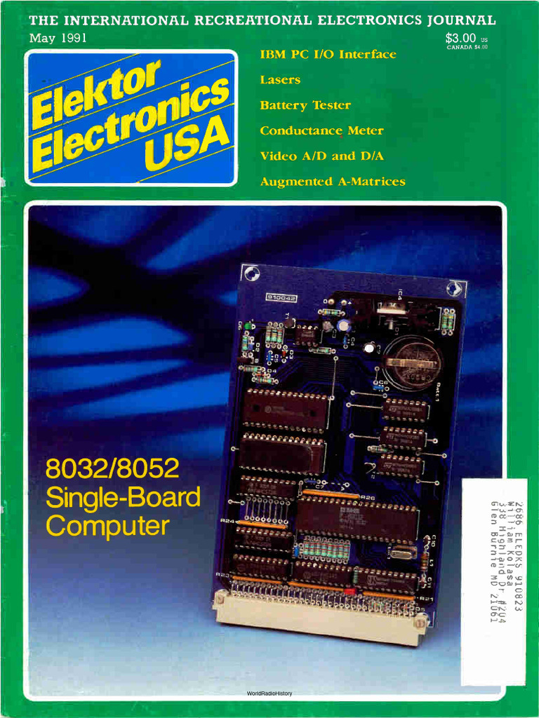 Elektor Electronics USA 1991 05 | PDF | Vacuum Tube | Amplifier