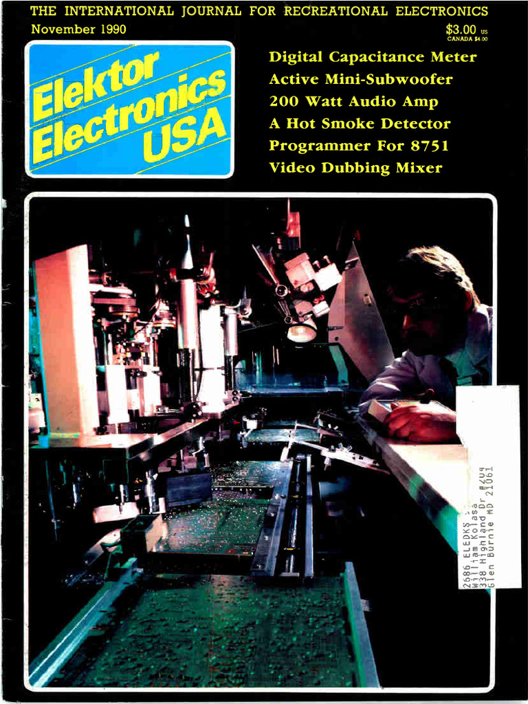 Elektor Electronics USA 1990 11 | PDF | Amplifier | Distortion