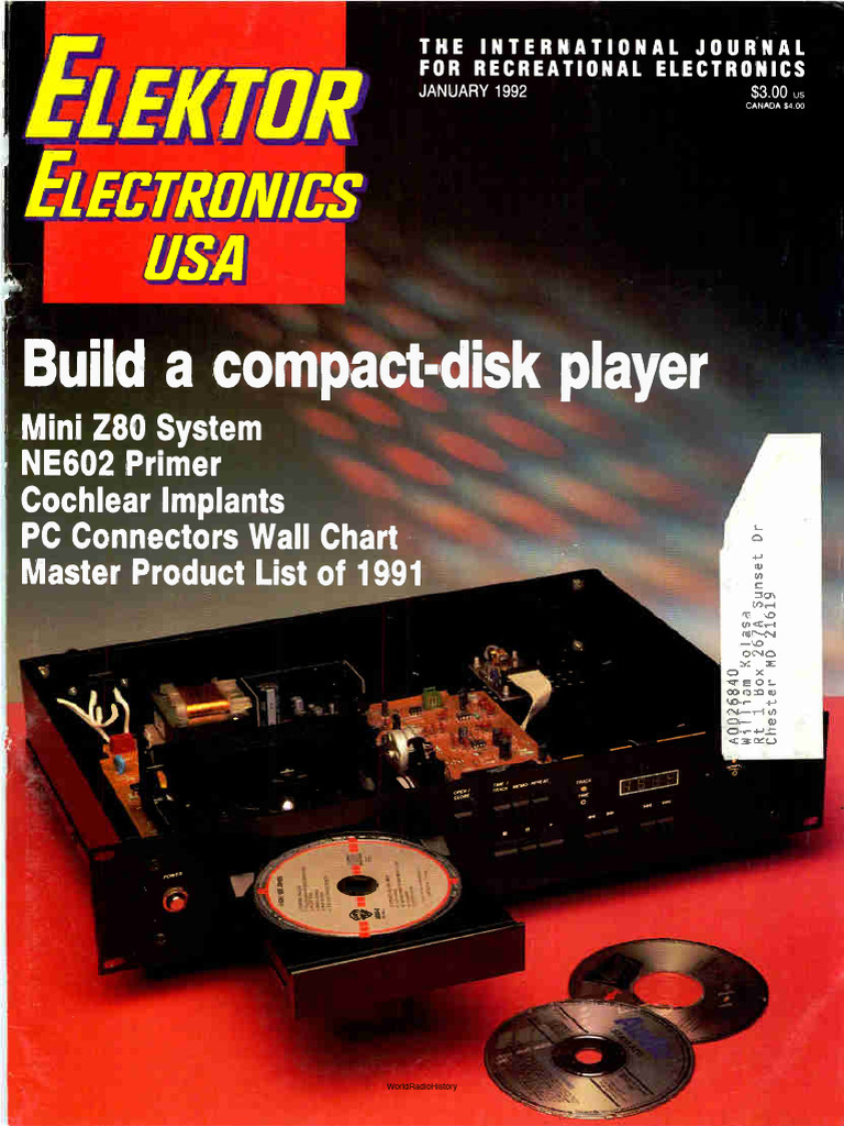 Elektor Electronics USA 1992 01 | PDF | Loudspeaker | Electricity