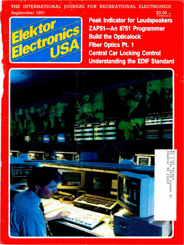Elektor Electronics USA 1991 09 | PDF | Amplifier | Loudspeaker