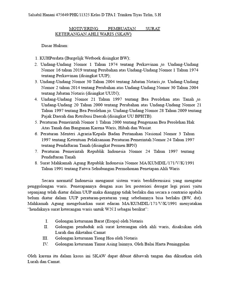 Motivering SKW | PDF