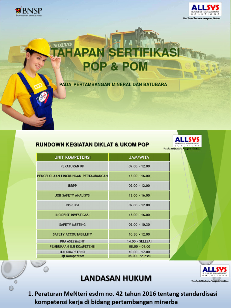 Tahapan Sertifikasi POP POM - LSP | PDF