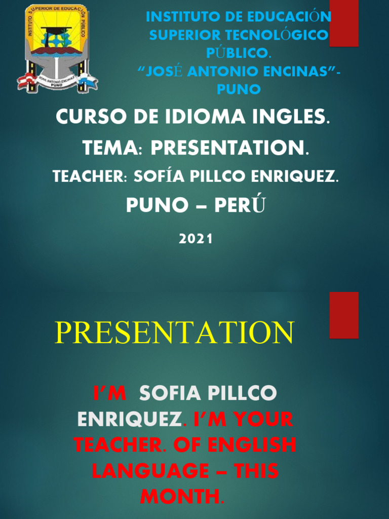 Ingles I Presentation | PDF | Language Mechanics | Language Families