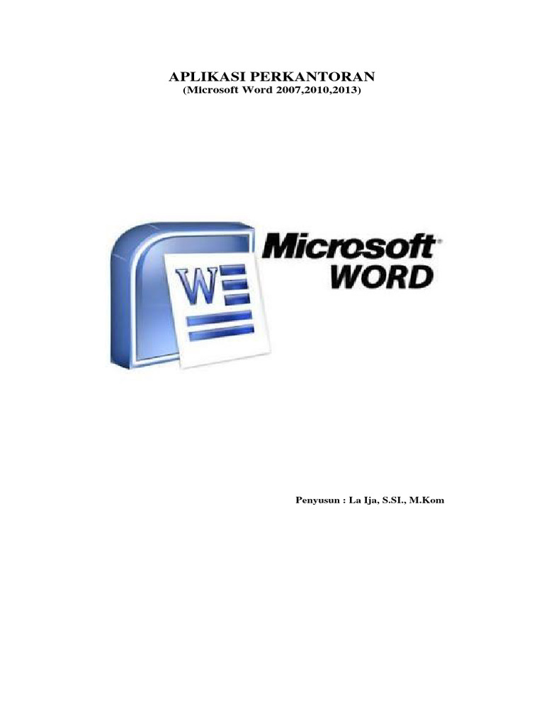 Aplikasi Perkantoran Ms Word 2010 | PDF