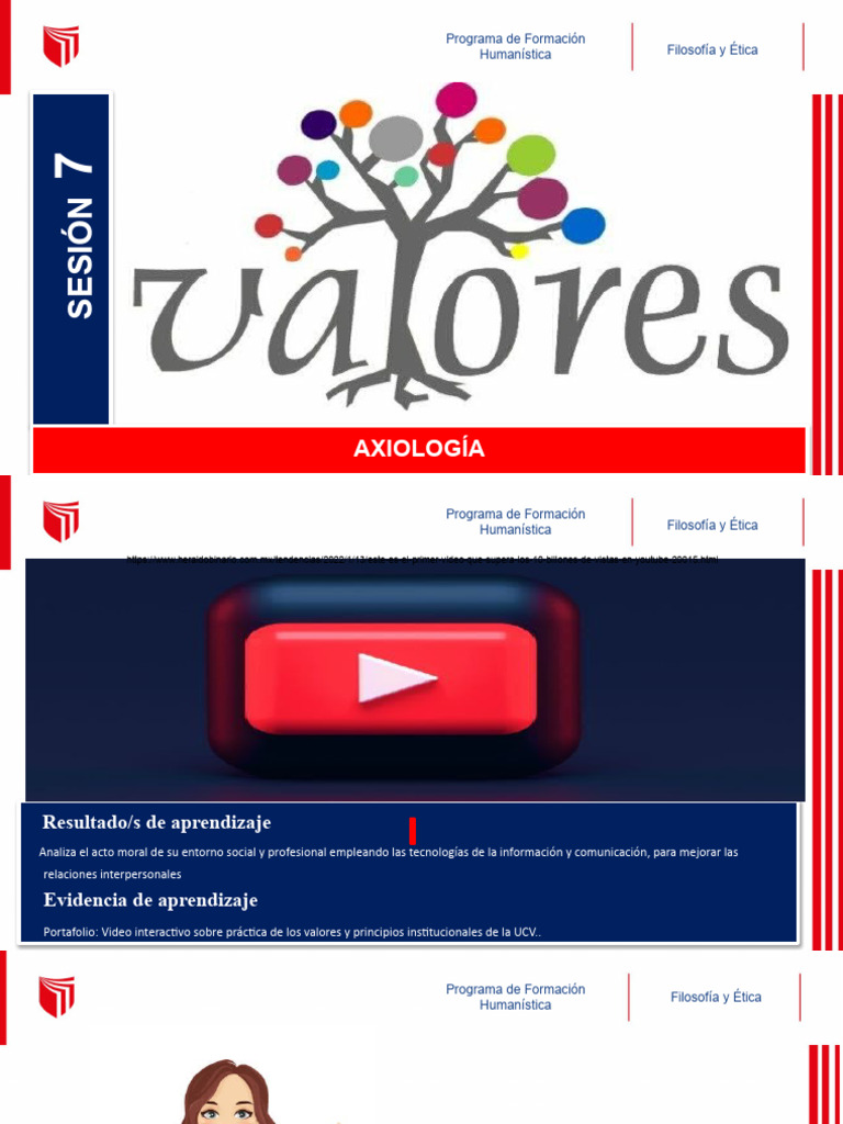 Ppt Sesión 7 Valores | PDF | Axiología | Humanismo