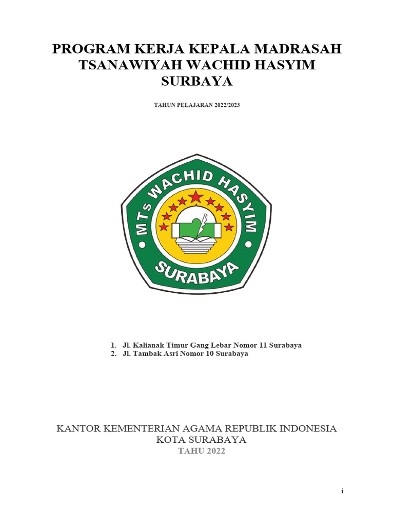 Program Kerja Kamad | PDF