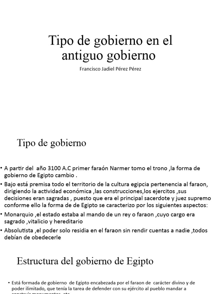 Gobierno Absolutista del Antiguo Egipto | PDF | Historia