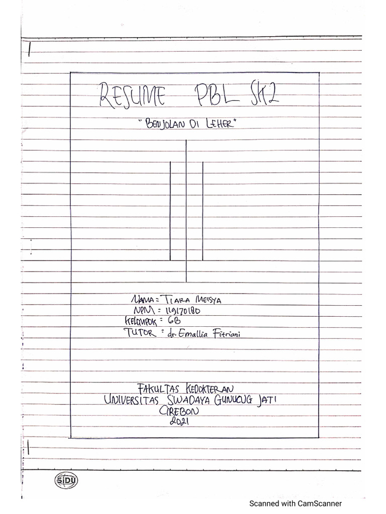 Kelompok 6b - Tiara Meisya - Resume PBL Skenario 2 - Blok 5.1 | PDF