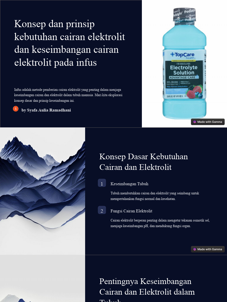 Konsep Dan Prinsip Kebutuhan Cairan Elektrolit Dan Keseimbangan Cairan ...