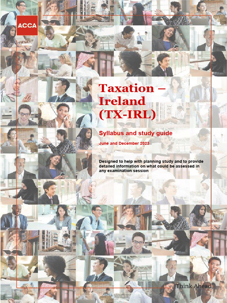 F6.TX-irl-j23-d23 Syllabus and Study Guide | PDF | Taxes | Capital Gains Tax