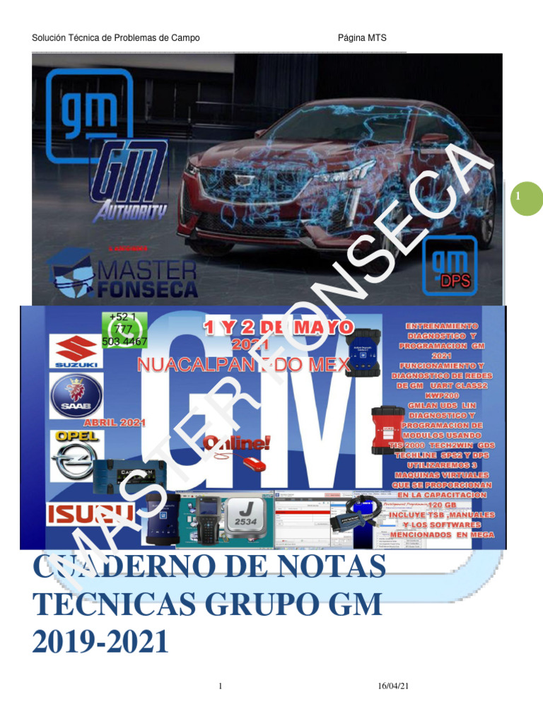 Notas GM GM | PDF | Acelerador | Presión